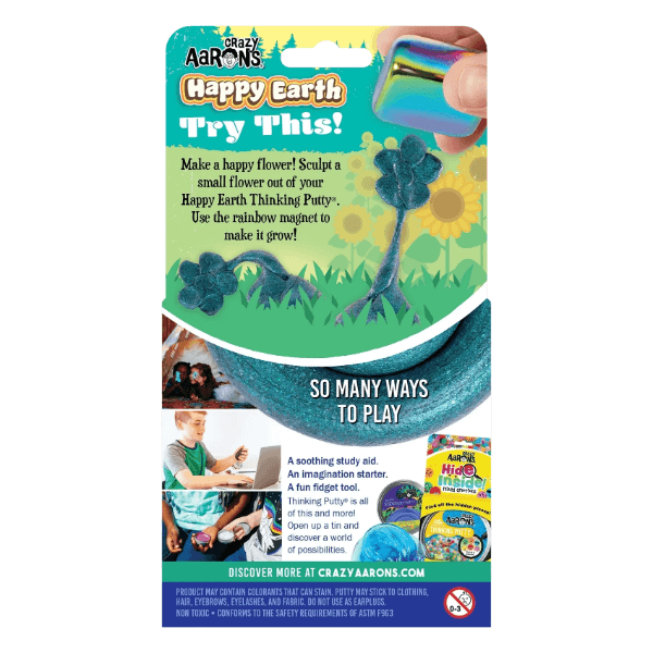 Crazy Aaron's Thinking Putty-Happy Earth-4 Inch Tin - Fun Fidgets ...